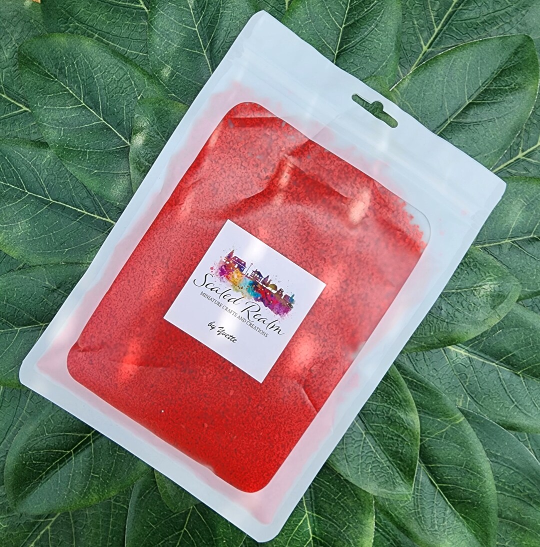 Red Turf Foliage - Diorama Miniature, Tree Powder, Sponge, Dnd ...