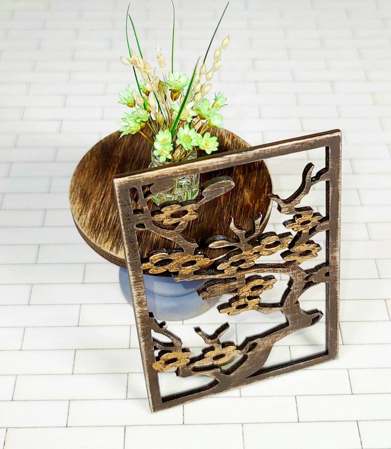 Miniature Tree Wall Art 1/12 Scale Miniature Decorations | Etsy