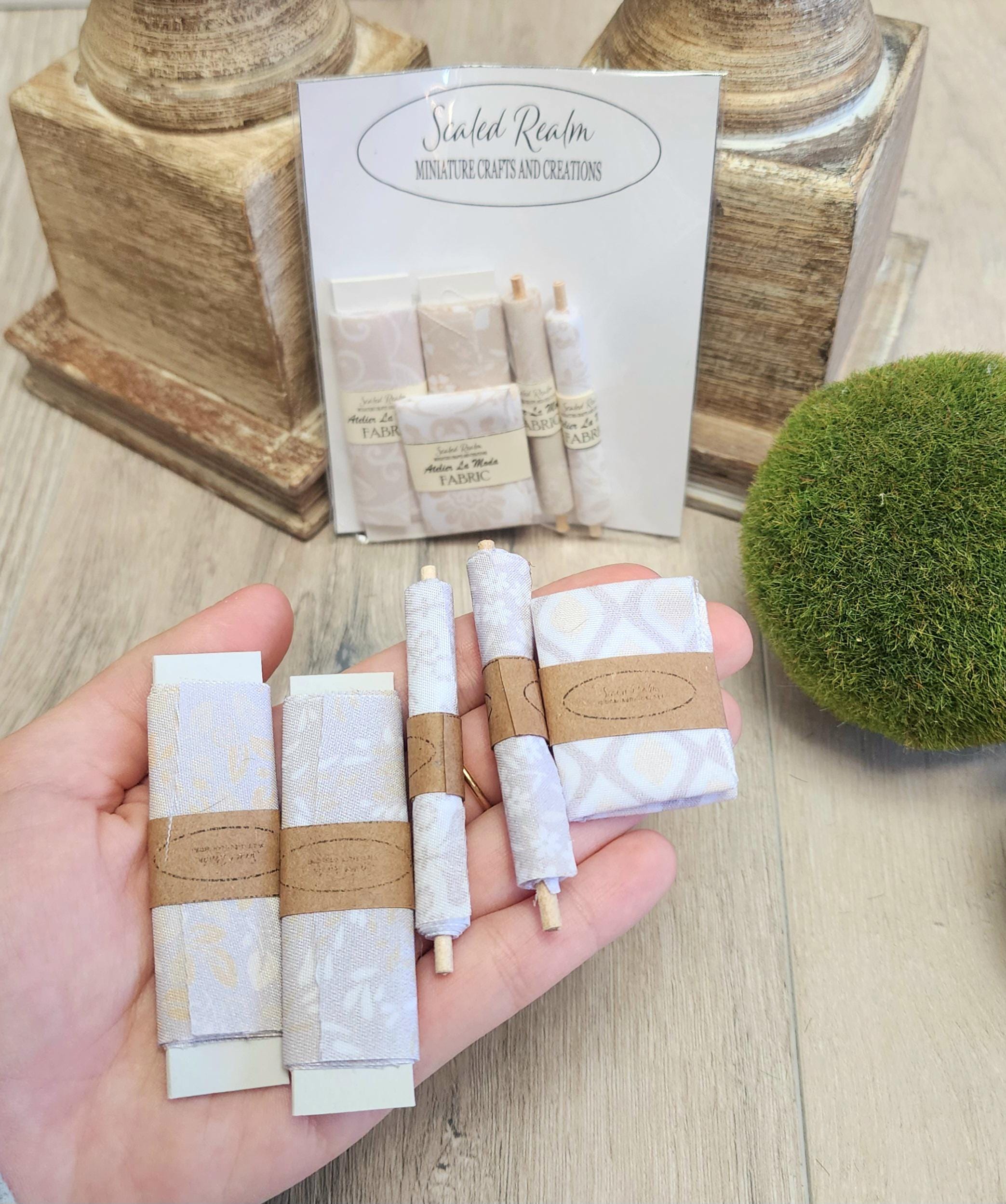 Miniature Dollhouse Tailor Fabric Set (5pc) - (1:12 Scale), Remodeling ...