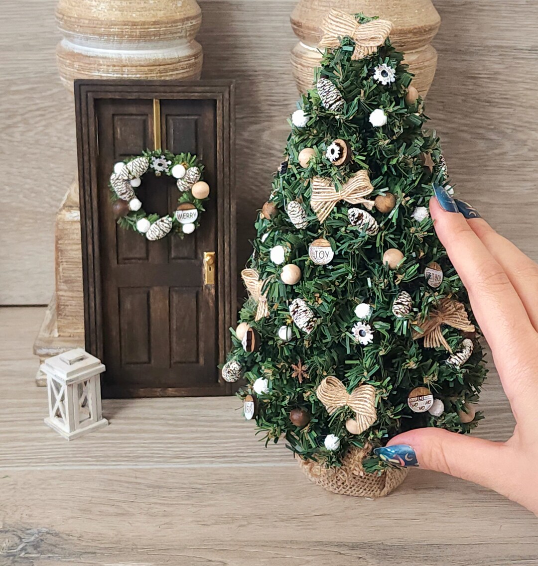 Miniature Dollhouse Christmas Tree 1:12 Scale Dollhouse Miniatures ...