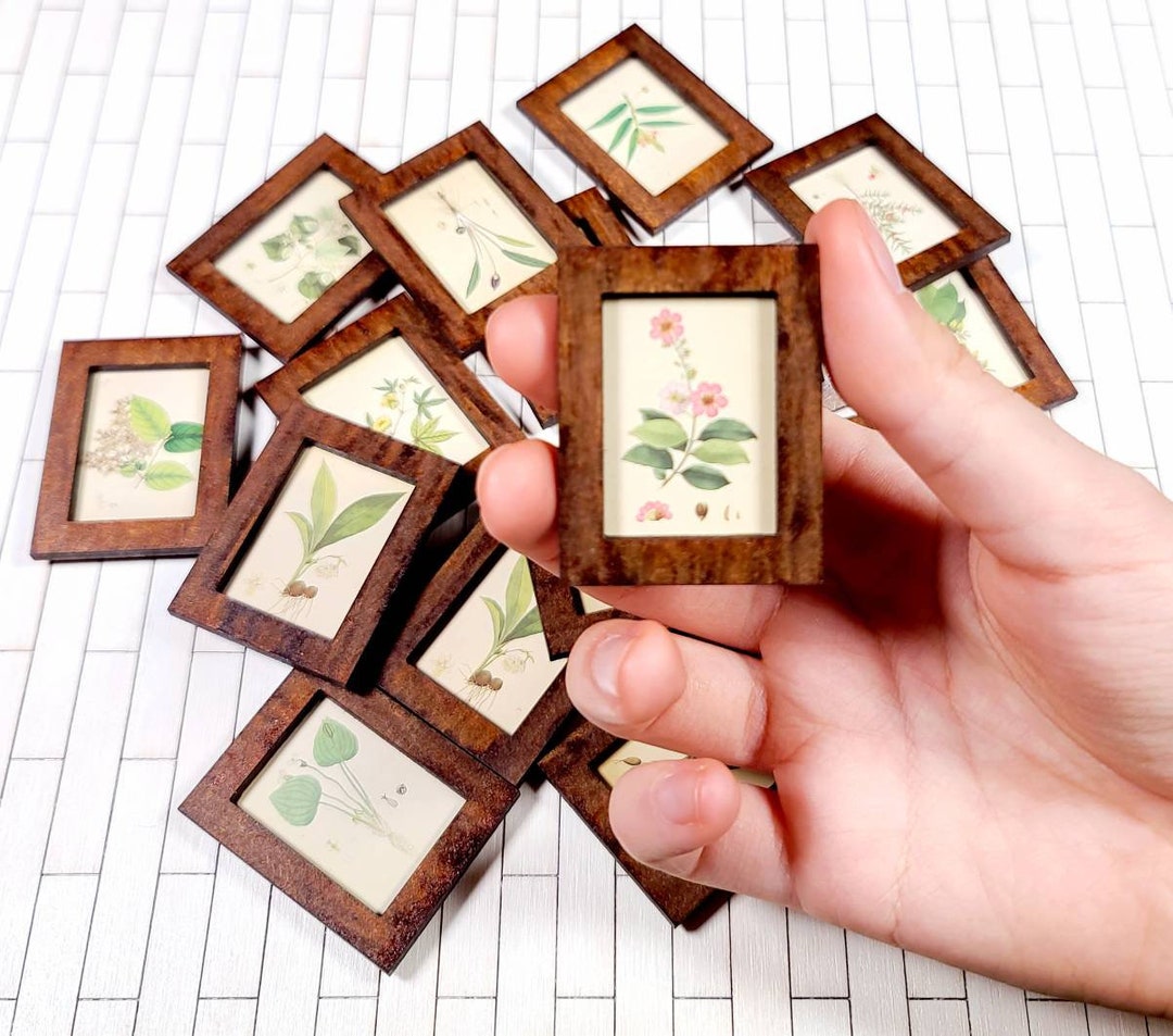 Miniature Painting Wall Art 2pc Miniature Decorations - Etsy