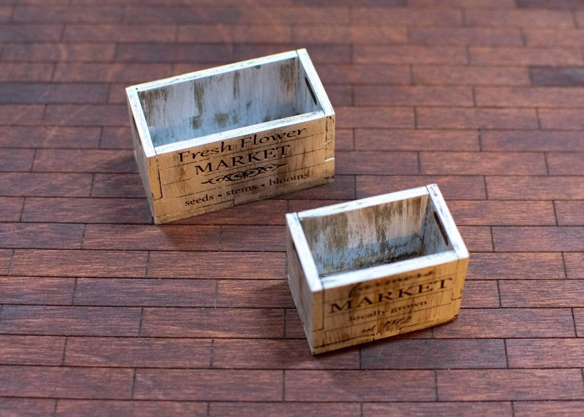 Miniature Vintage Rustic Farmhouse Crate 1pc Dollhouse - Etsy