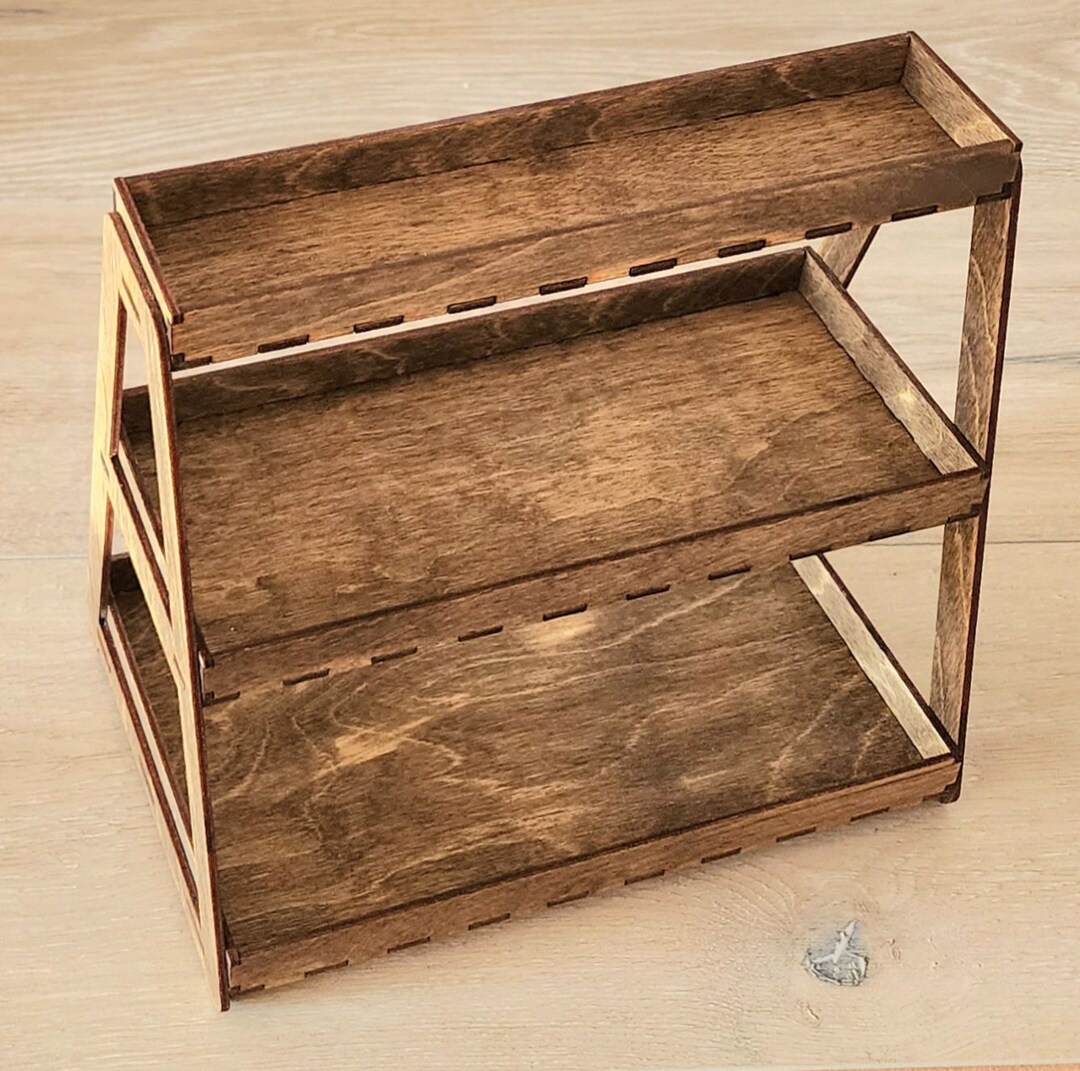 Miniature Stand Desk Shelf, Organization, Craft, Storage Rack, Hobby ...