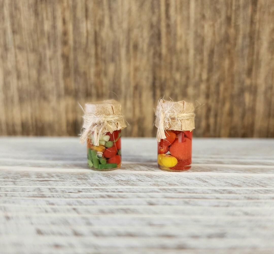 Miniature Jarred Food (1pc) - 1:12 Scale, Kitchen Accessories ...