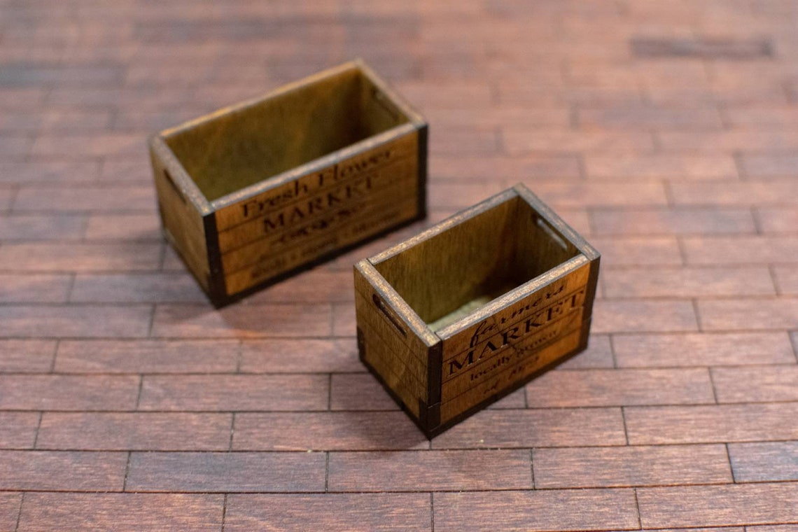 Miniature Vintage Rustic Farmhouse Crate 1pc Dollhouse - Etsy