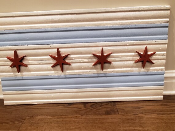 Reclaimed Chicago Trim Molding Flags - Etsy