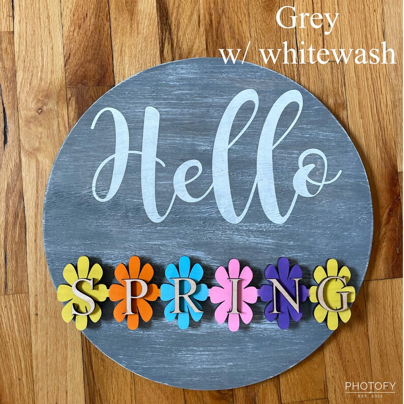 Interchangeable Seasonal Sign Wood Interchangeable Hello - Etsy