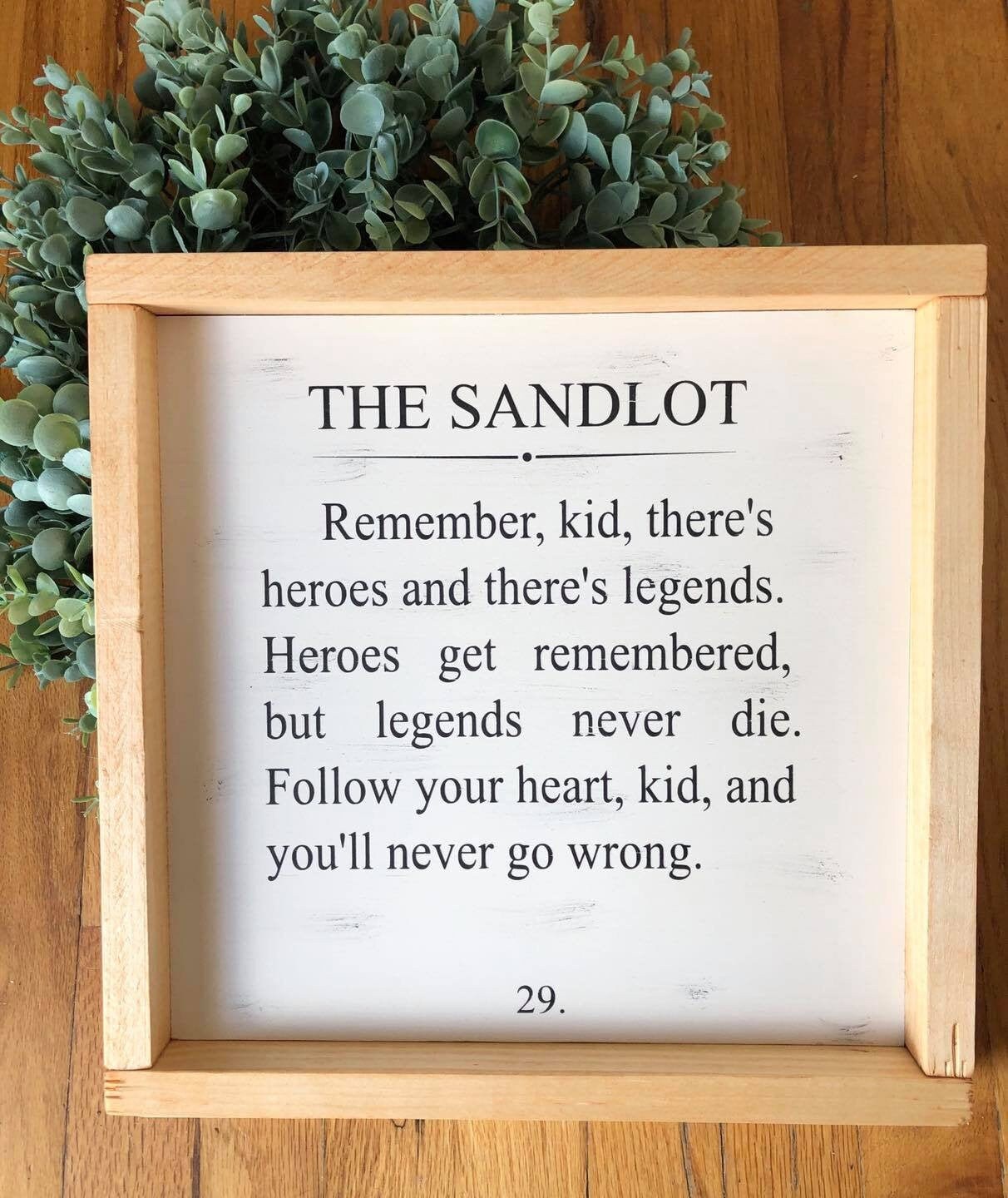 Wood Wall Art Quotes the Sandlot Quote Sign the Sandlot Wall - Etsy
