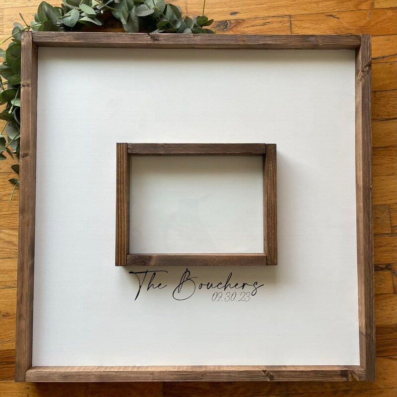 Guest Book Frame - Etsy