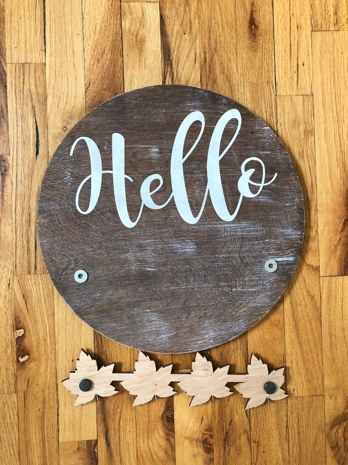 Interchangeable Seasonal Sign Wood Interchangeable Hello - Etsy