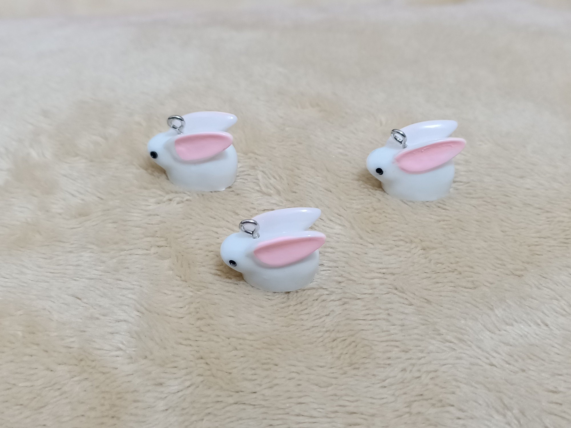10pcs Resin Animal Rabbit Charmbunny Charm Pendant Craft - Etsy Sweden
