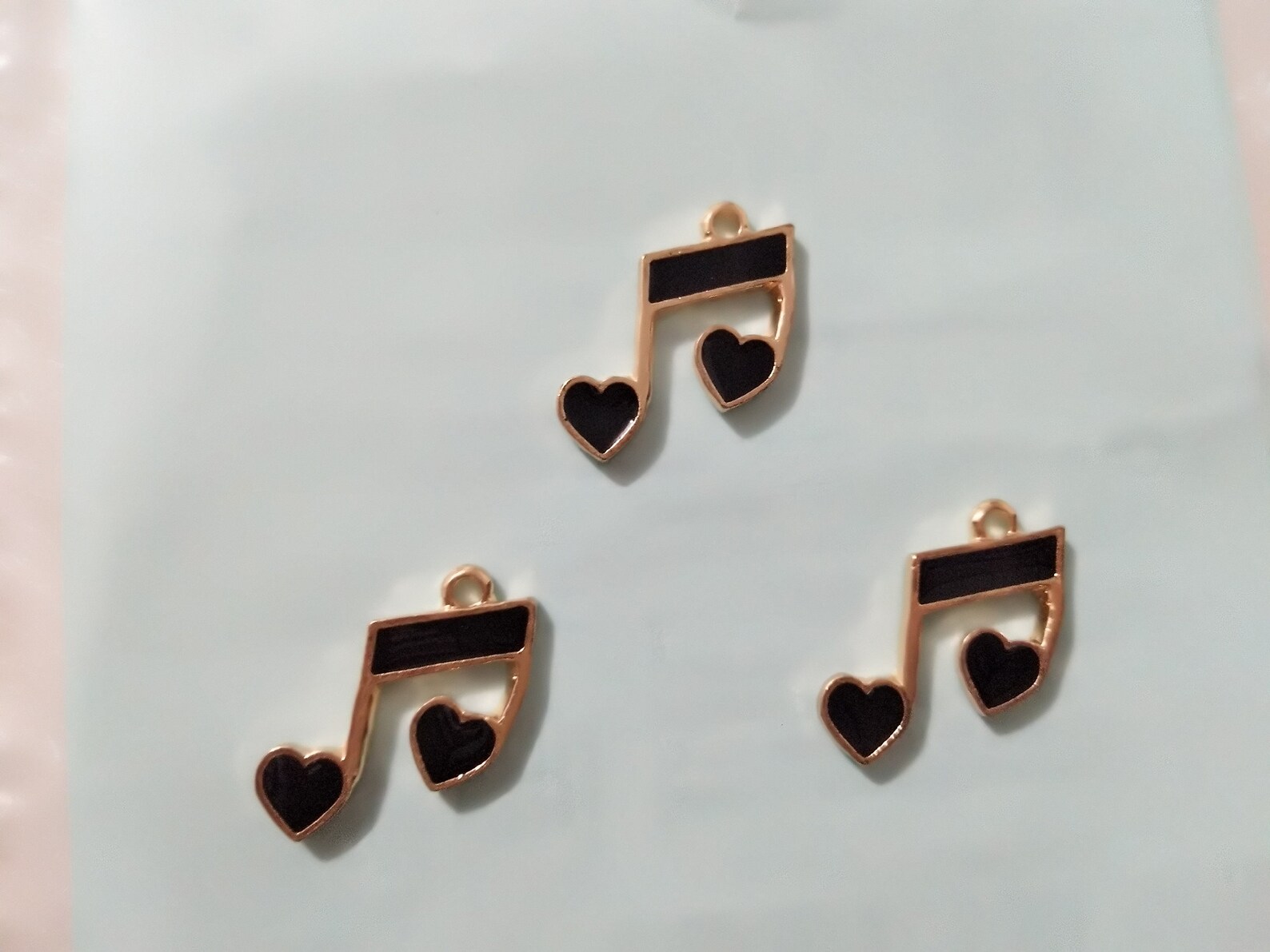 10pcs Enamel Music Note Charms Gold Tone Note Charm Pendant - Etsy