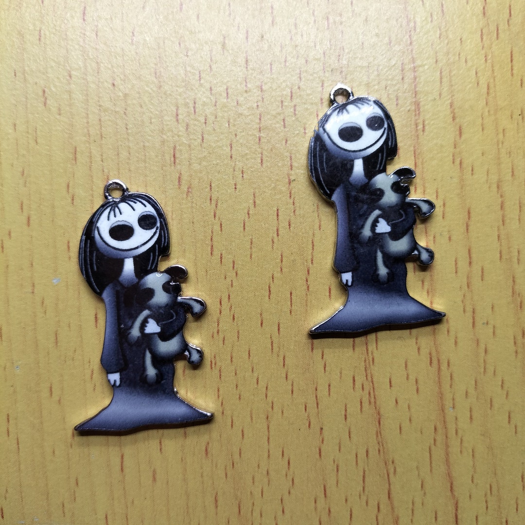 Silver Devil Charms, Cartoon Metal Enamel Monster Charm for Making ...