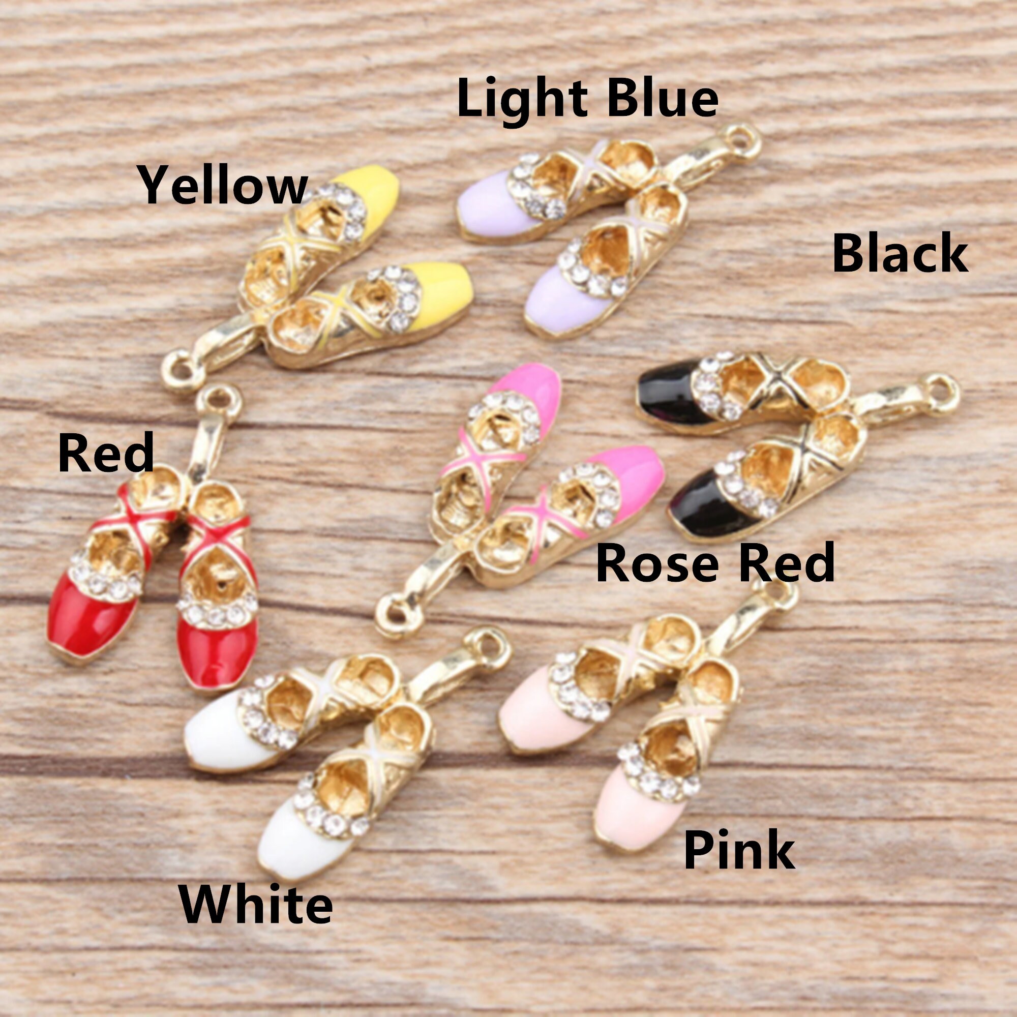 10 30 Ballet Shoes Charms Pendants,ballerina Slipper Ballet Shoe ...