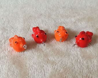 Good Luck Goldfish Charm Carton Animal Resin Simulation Animal - Etsy