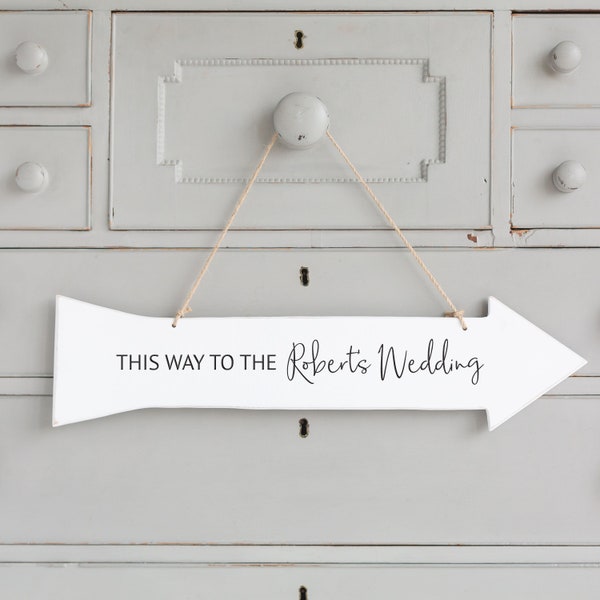 Wedding Arrow Signs - Etsy UK
