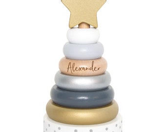 Star Stacking Toy - Etsy