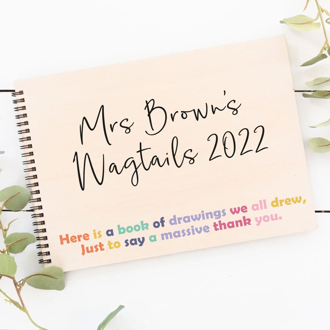 Personalised Teacher's Class Drawing Scrapbook - Etsy