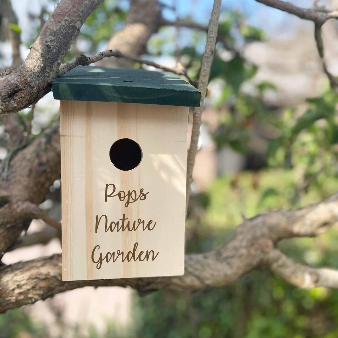 Personalised Wooden Nesting Bird Box | Wildlife Boxes | Gifts for ...