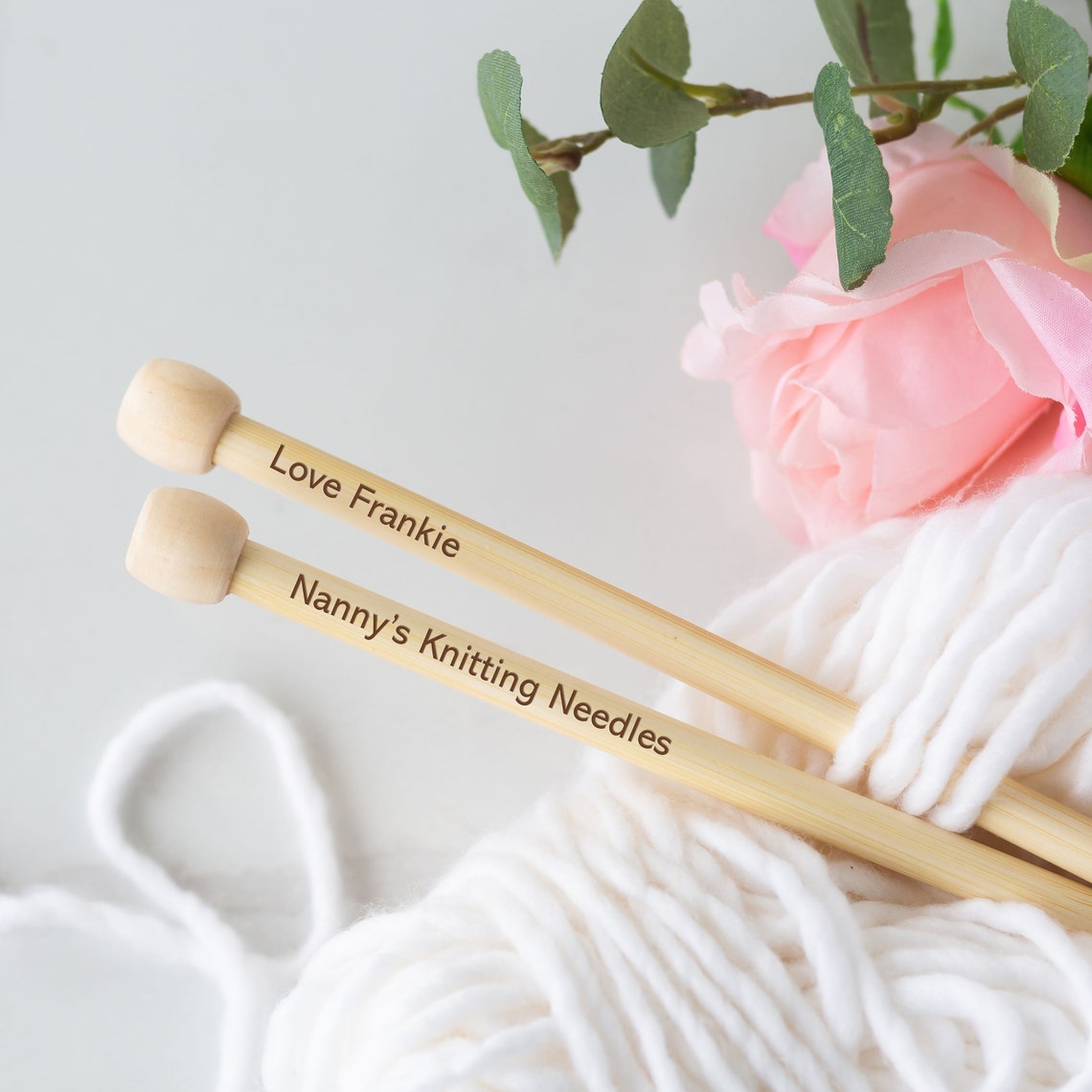 Personalised Bamboo Knitting Needles - Etsy