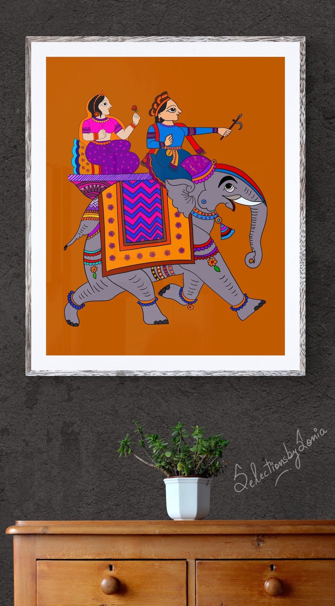 Indian Folk Art, Rajasthani Folk Art, Indian Wall Decor, Folk Art ...