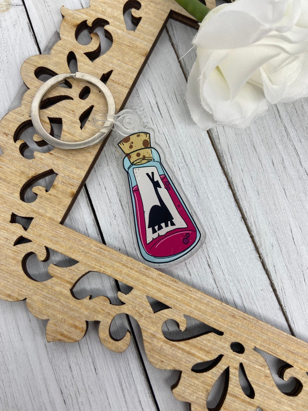Llama Potion Keychain Acrylic L Potion for Kuzco Emperors New - Etsy