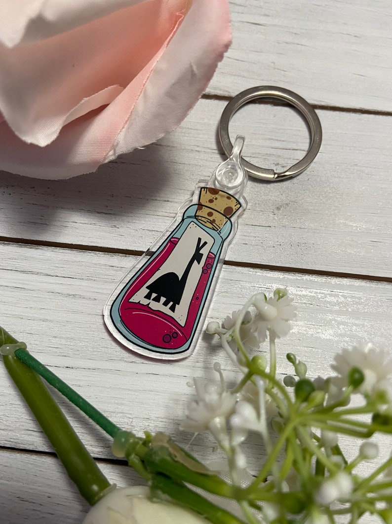 Llama Potion Keychain Acrylic L Potion for Kuzco Emperors New - Etsy