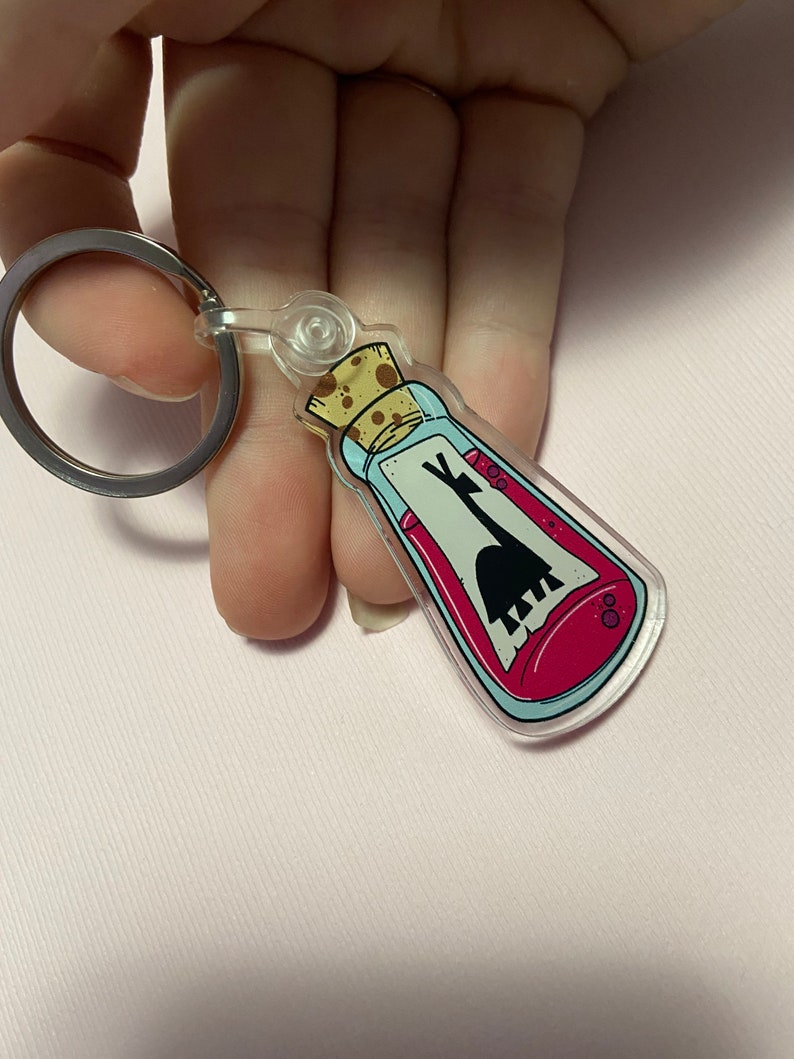 Llama Potion Keychain Acrylic L Potion for Kuzco Emperors New - Etsy