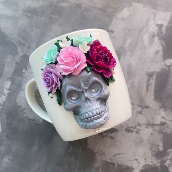 Skull Tea Cup - Etsy
