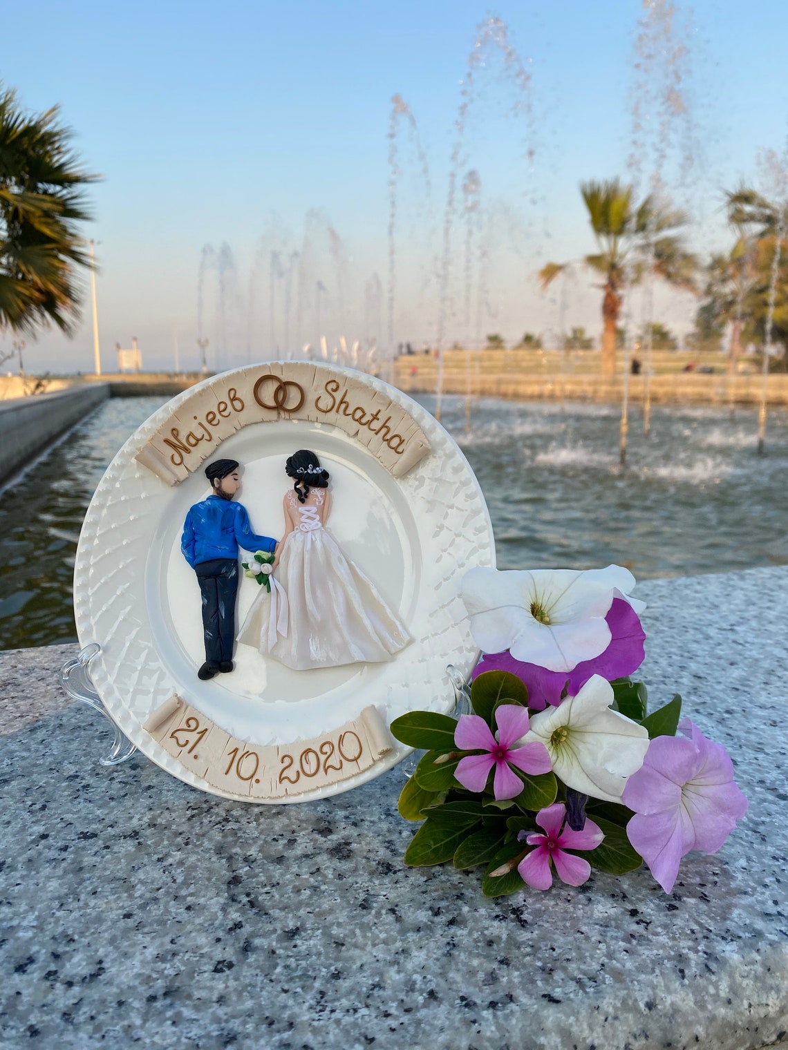 Personalized Wedding Plate Custom Plate Name Plate Occasion | Etsy