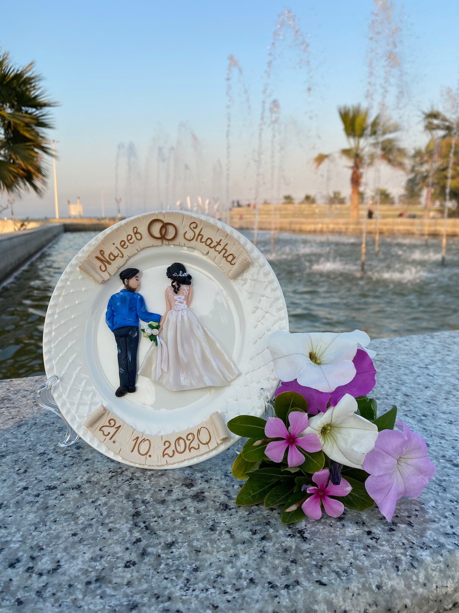 Personalized Wedding Plate Custom Plate Name Plate Occasion | Etsy