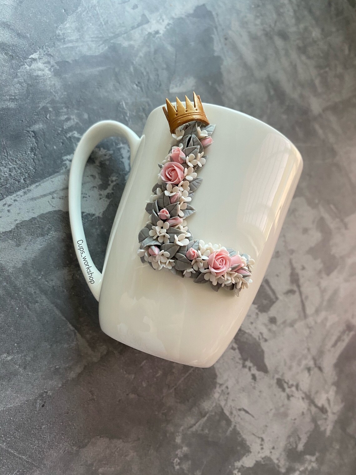 Letter Mug 3D Coffee Cup Character Mug | Etsy