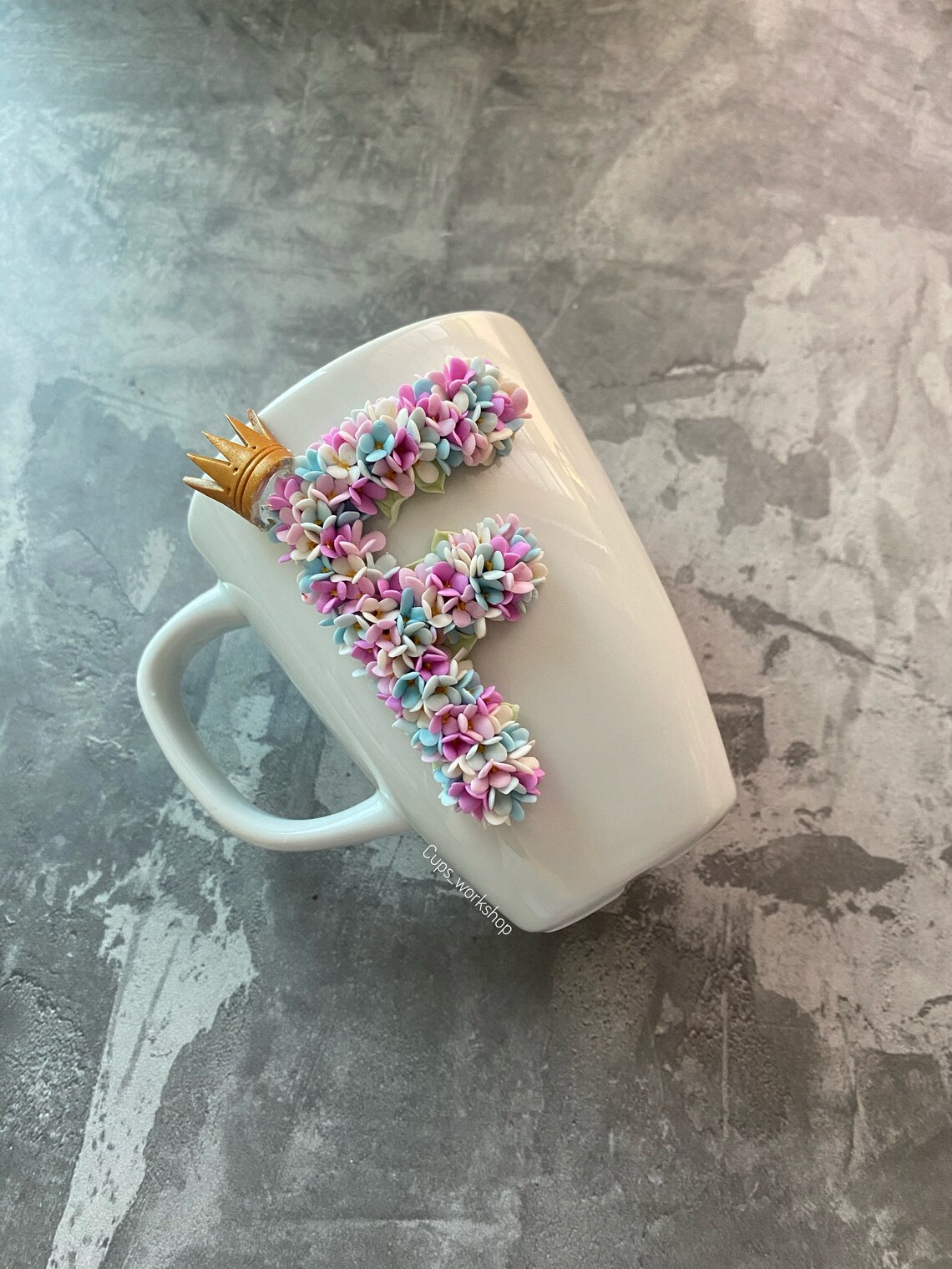 Letter Mug 3D Coffee Cup Character Mug | Etsy