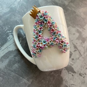 Letter Mug, 3D Coffee Cup, Character Mug - Etsy