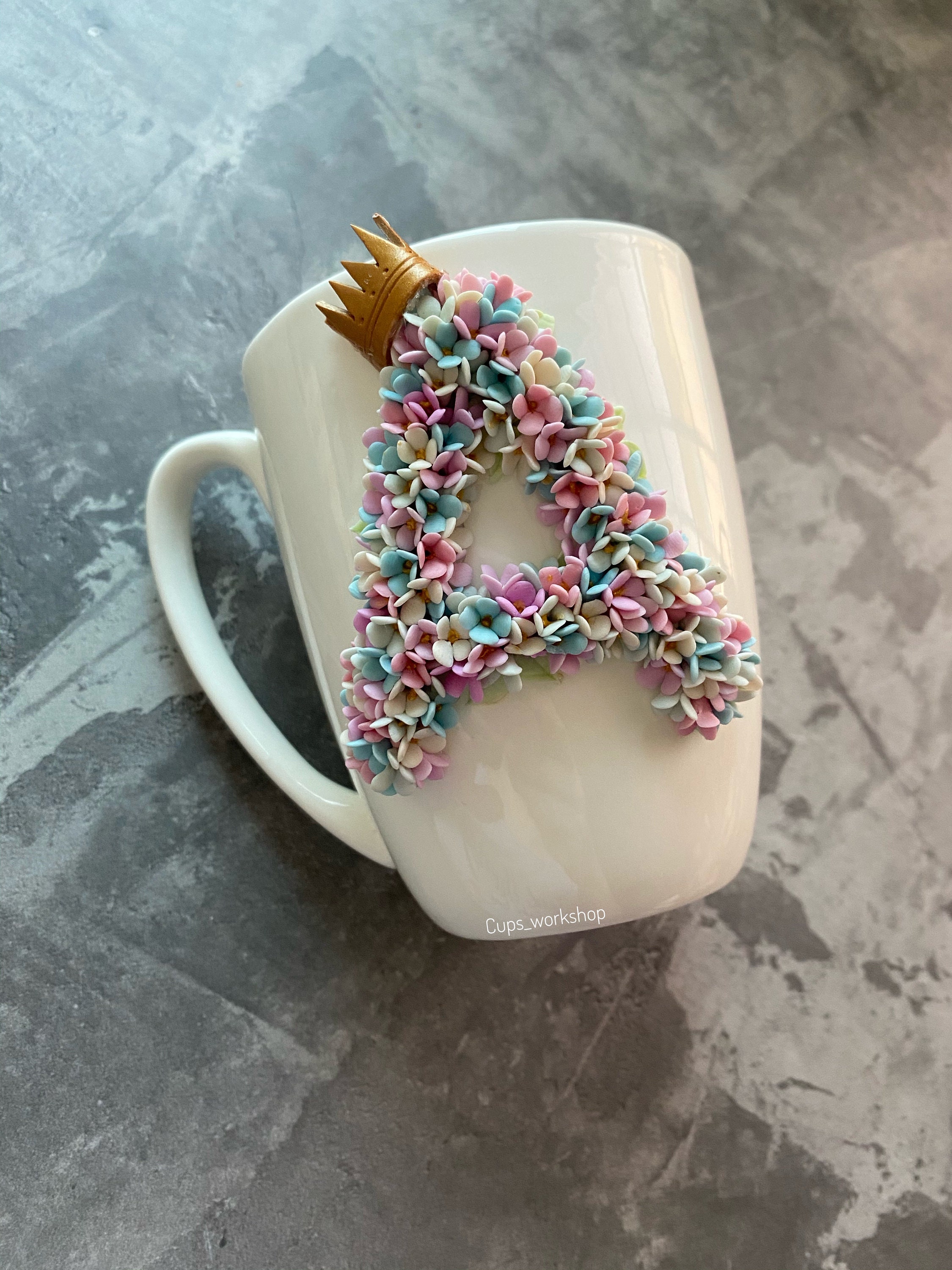 Letter Mug 3D Coffee Cup Character Mug | Etsy