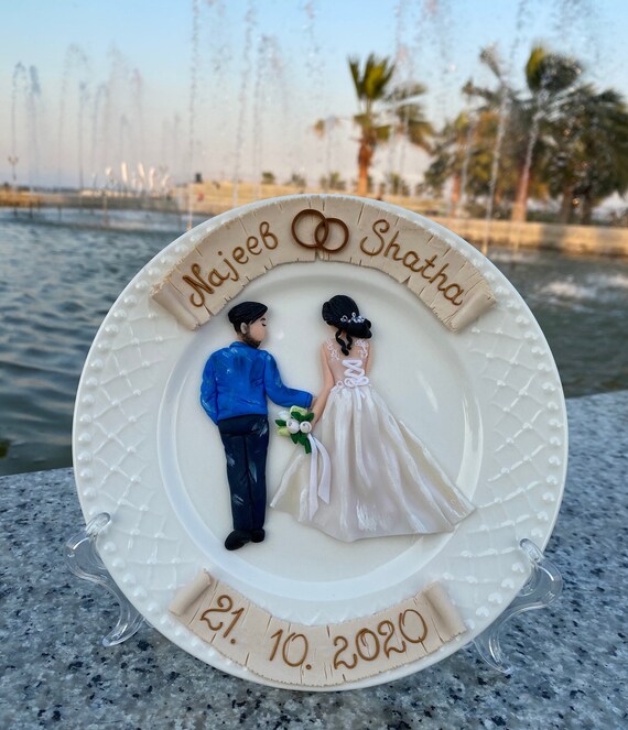 Personalized Wedding Plate Custom Plate Name Plate Occasion | Etsy
