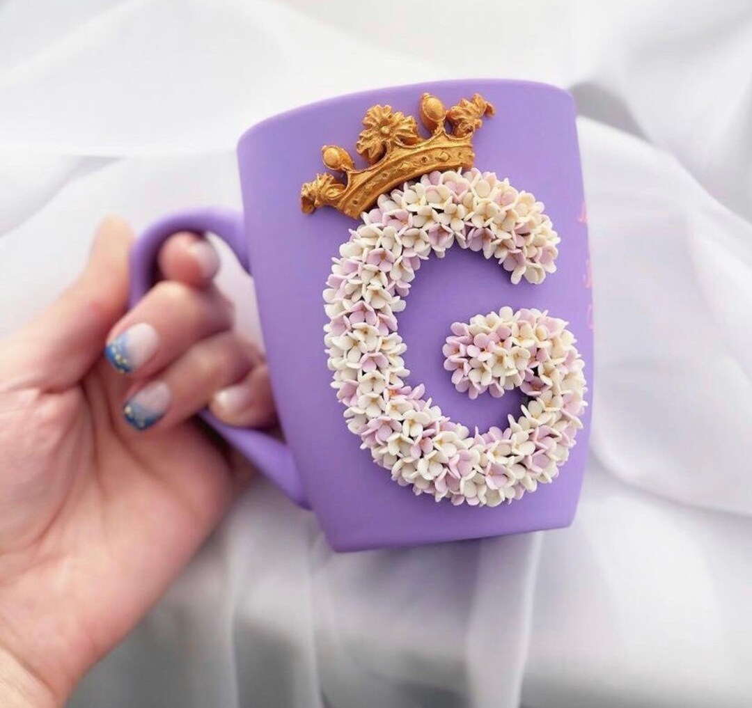 Letter Mug, 3D Coffee Cup, Character Mug - Etsy