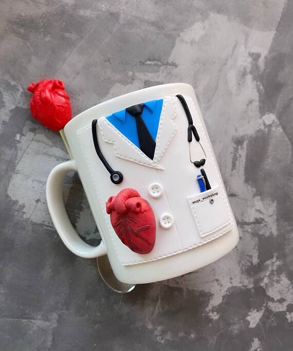 Custom Doctor Photo Mug Personalized Future Doctor Caricature | Etsy