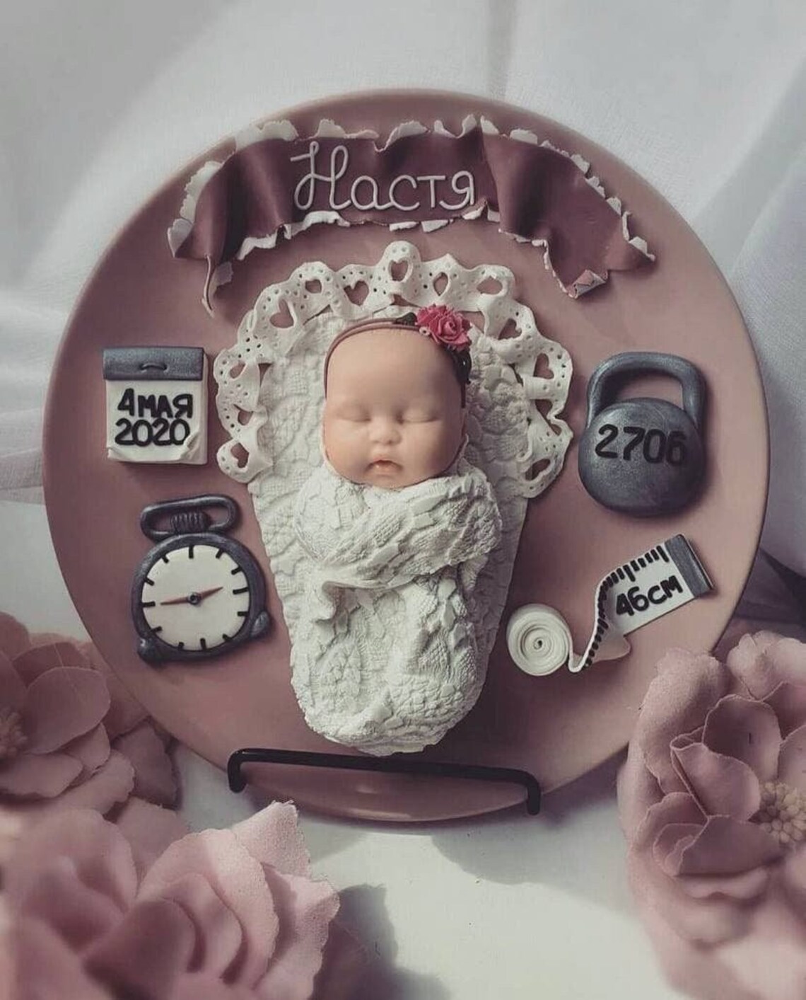 Custom Newborn Plate Personalized Baby Name Pottery - Etsy