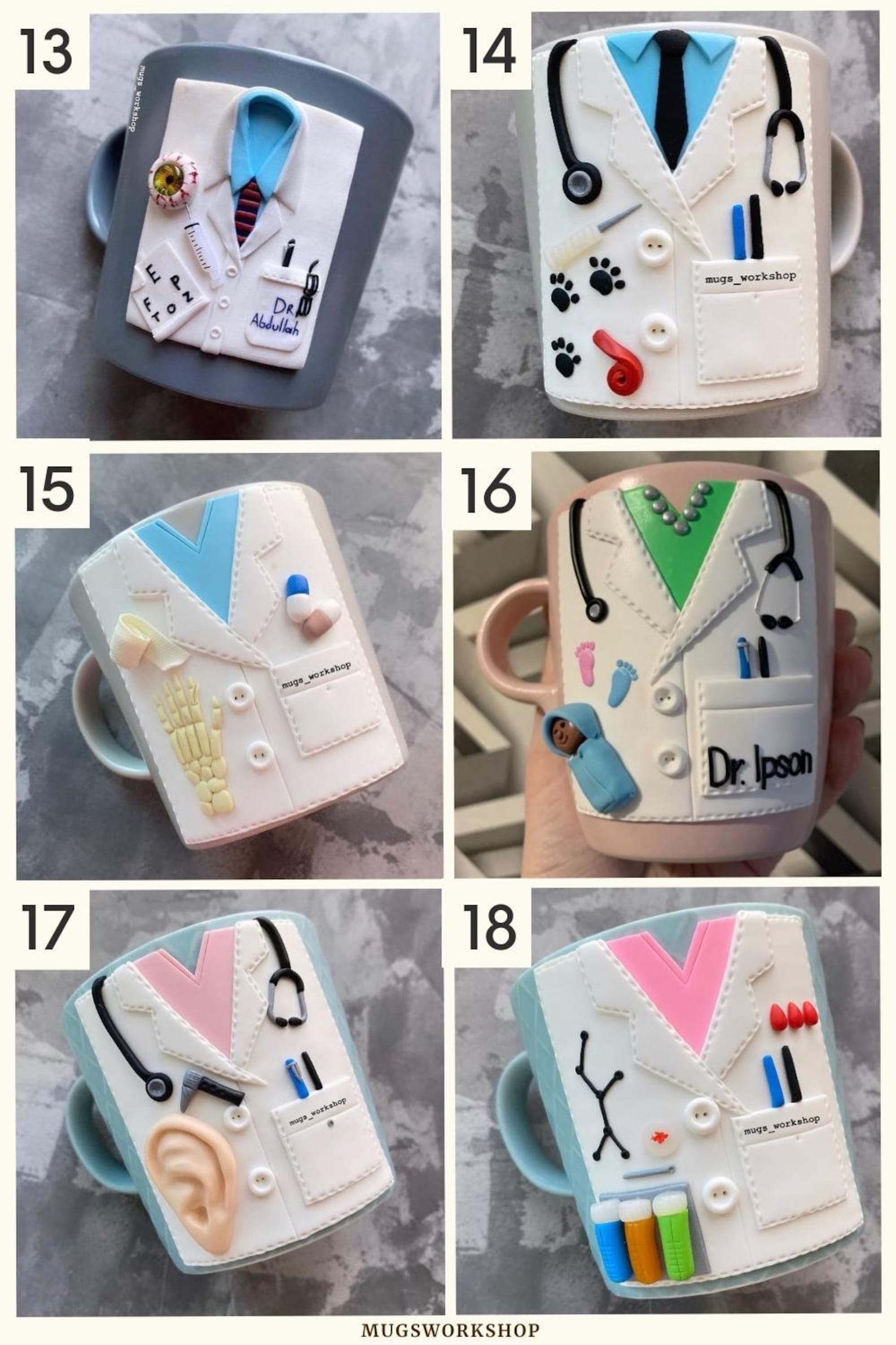 Personalized 3D Doctor Mug. Сustom Doctor Mug With White - Etsy