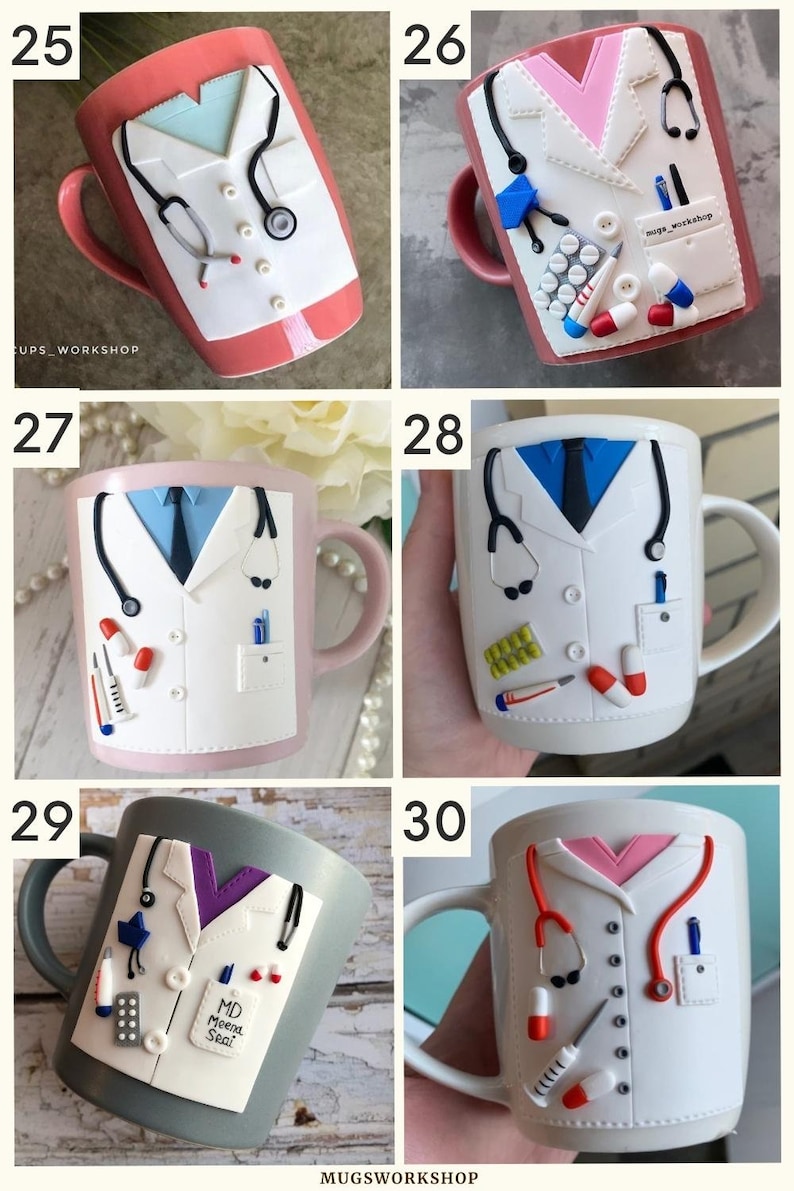 Personalized 3D Doctor Mug. Сustom Doctor Mug With White - Etsy