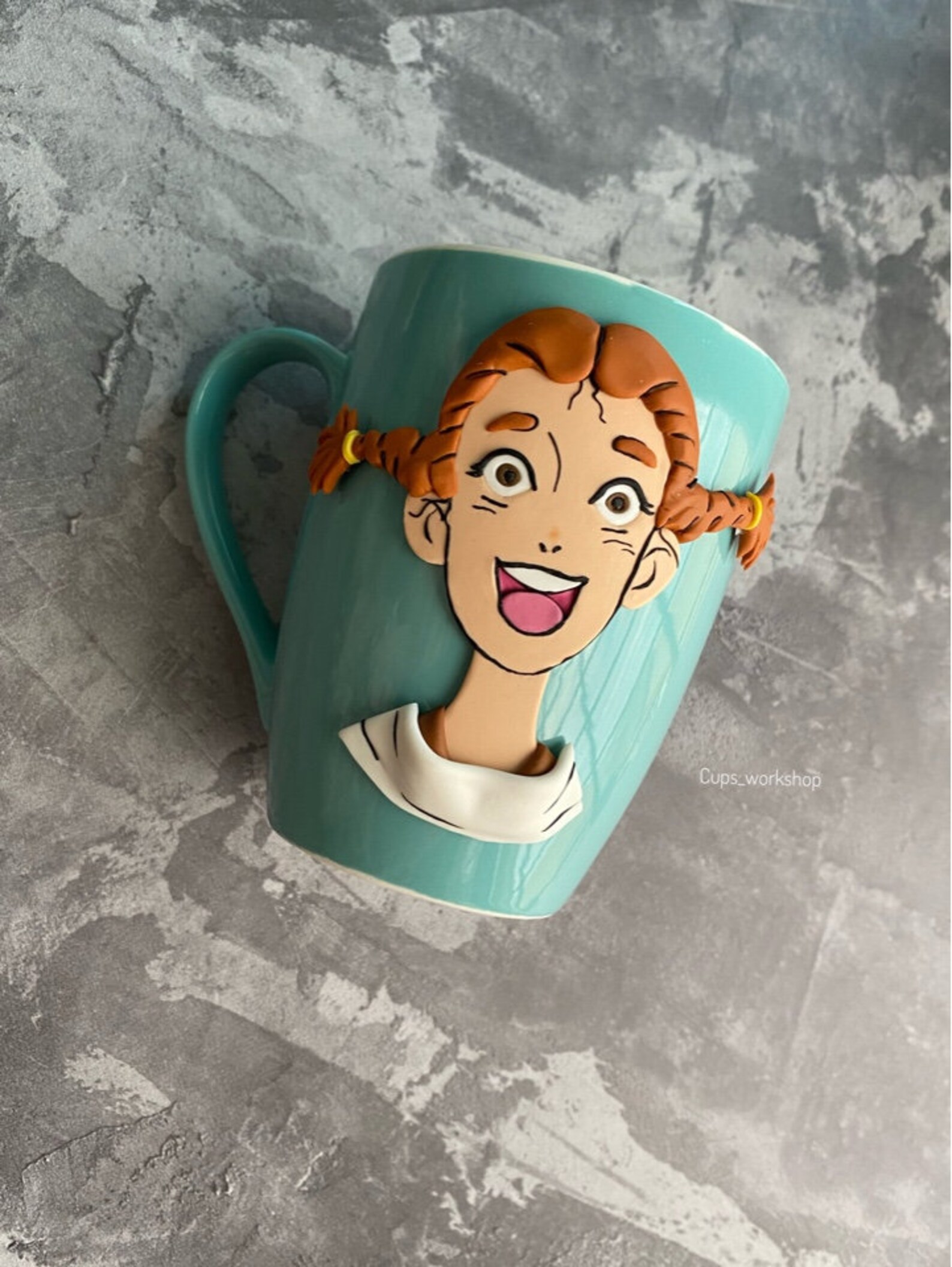 Personalized Clay Mug Polymer Clay Coffee Cup | Etsy