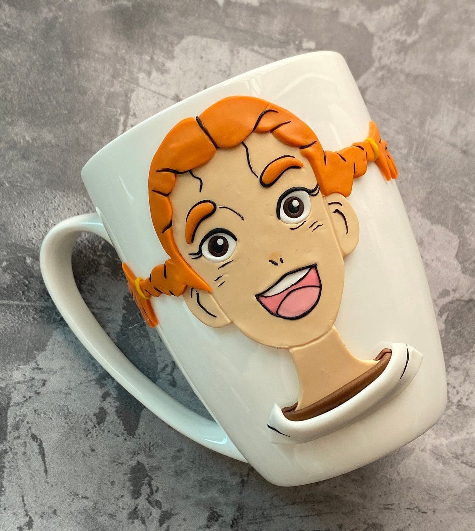Personalized Clay Mug Polymer Clay Coffee Cup | Etsy