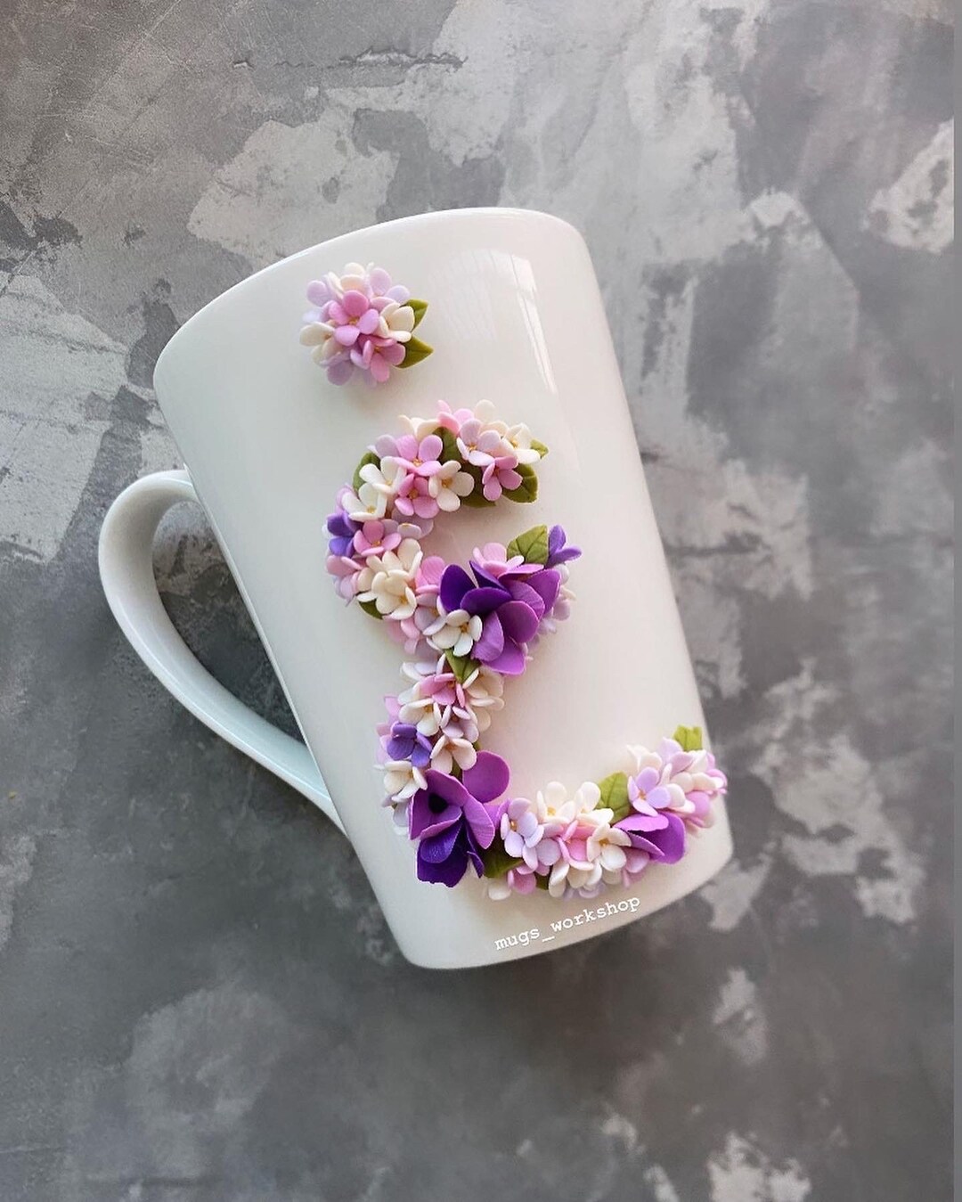 Letter Mug 3D Coffee Cup Character Mug - Etsy