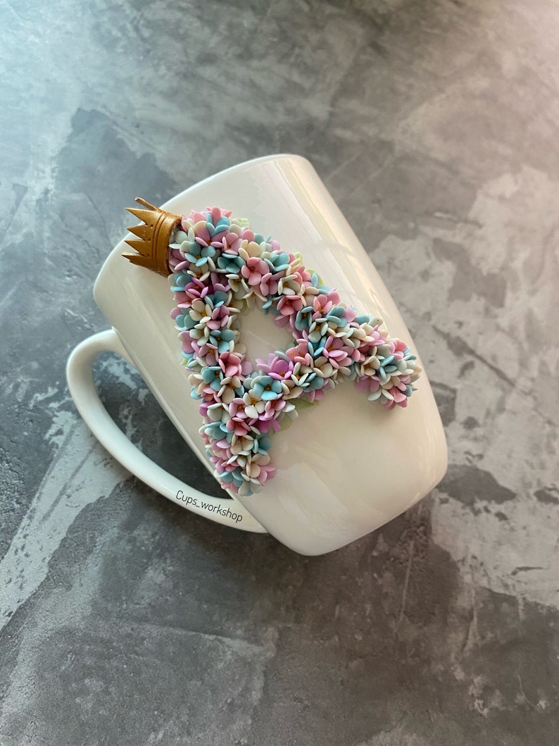 Letter Mug 3D Coffee Cup Character Mug - Etsy