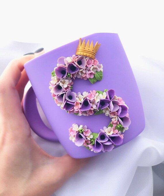 Letter Mug 3D Coffee Cup Character Mug | Etsy