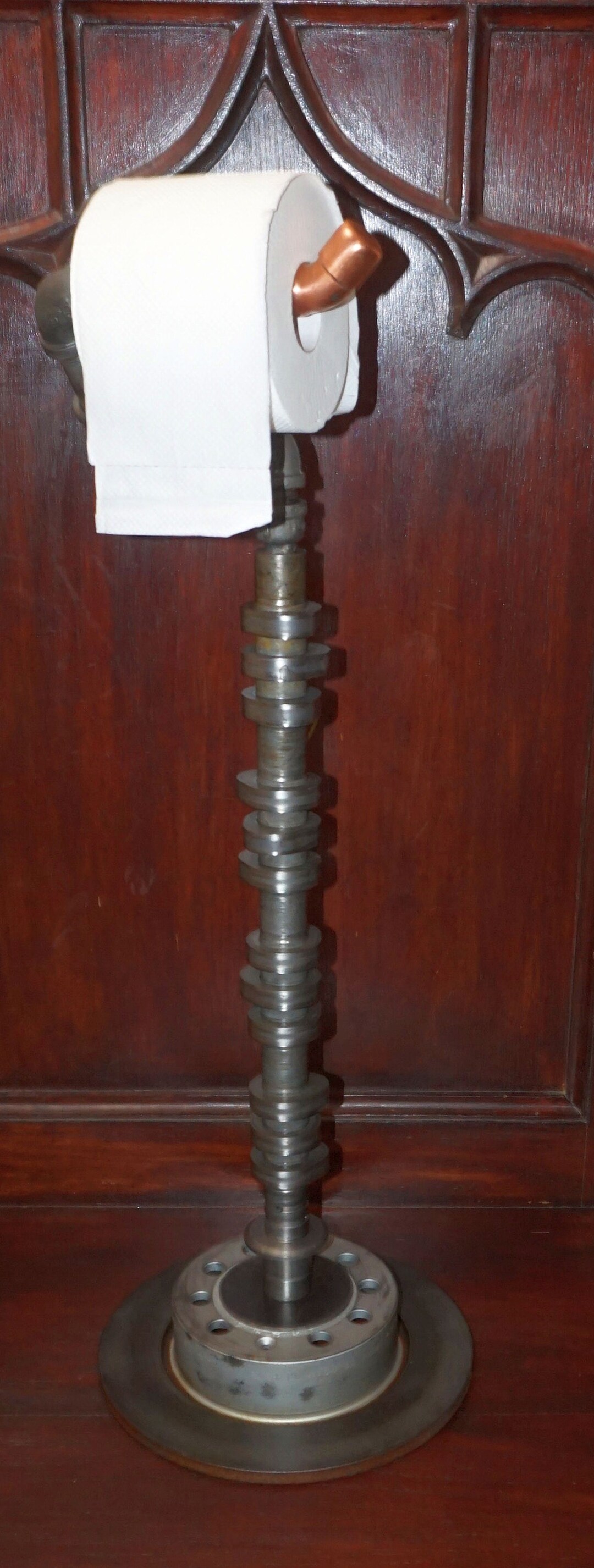 Free Standing Toilet Paper Stand, Steampunk TP Stand, Industrial TP ...