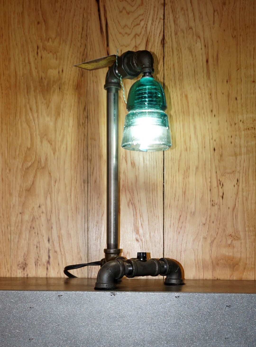 Industrial Desk Lamp, Industrial Pipe Lamp, Edison Lamp, Steampunk Lamp ...