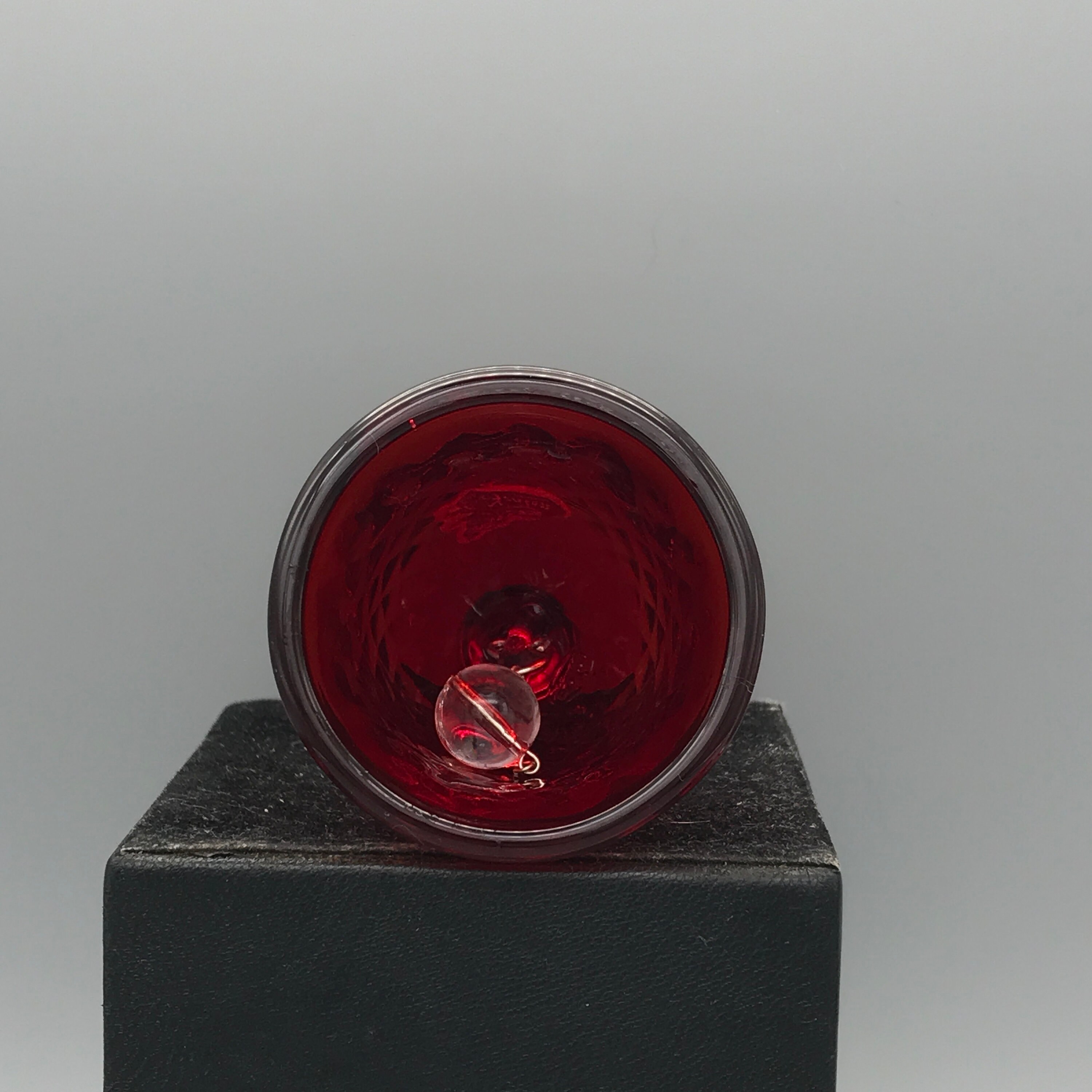 Fenton Ruby Red Glass Bell With Sticker - Etsy