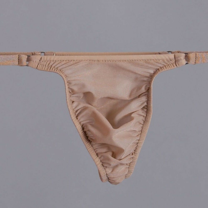 Heren String Tanga Toffee Transparant Exclusieve Badring - Etsy Nederland
